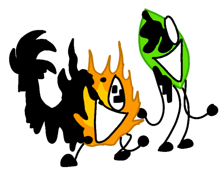 Bfb Pibby Firey And Leafy By Humannahat On Deviantart