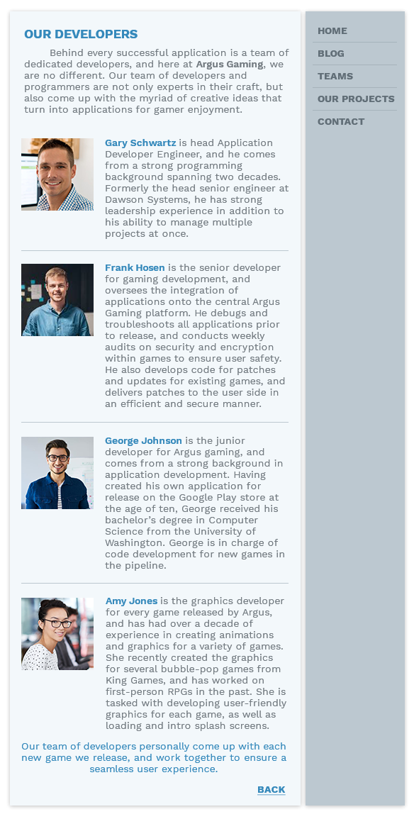 Developers Team Bio Sample by Biography-Writing on DeviantArt Developers Team Bio Sample by Biography-Writing on DeviantArt