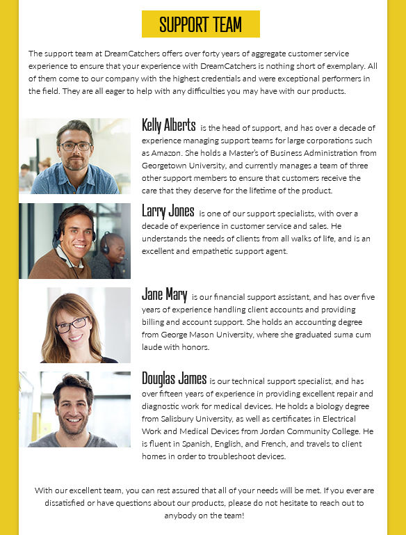 Support Team Bio Sample by Biography-Writing on DeviantArt Support Team Bio Sample by Biography-Writing on DeviantArt