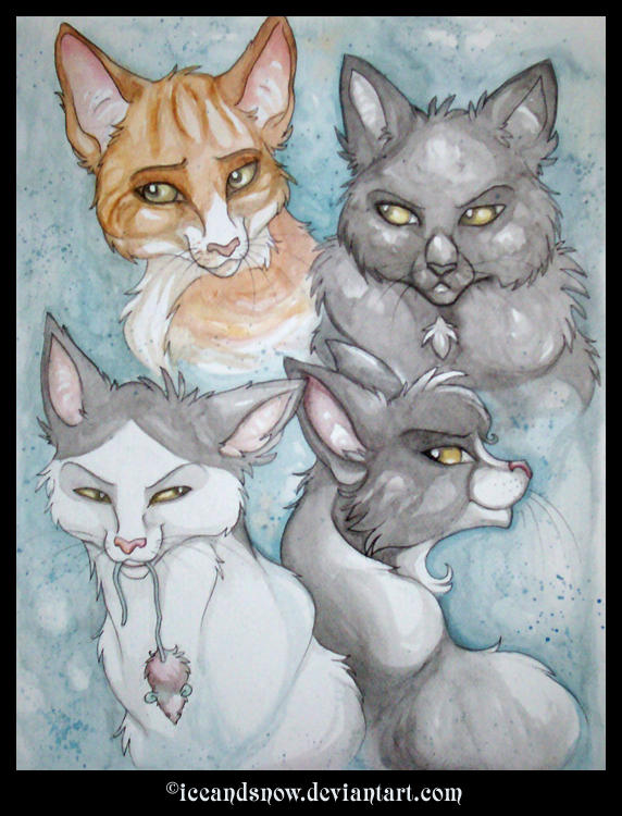Family of Felines by IceandSnow on DeviantArt