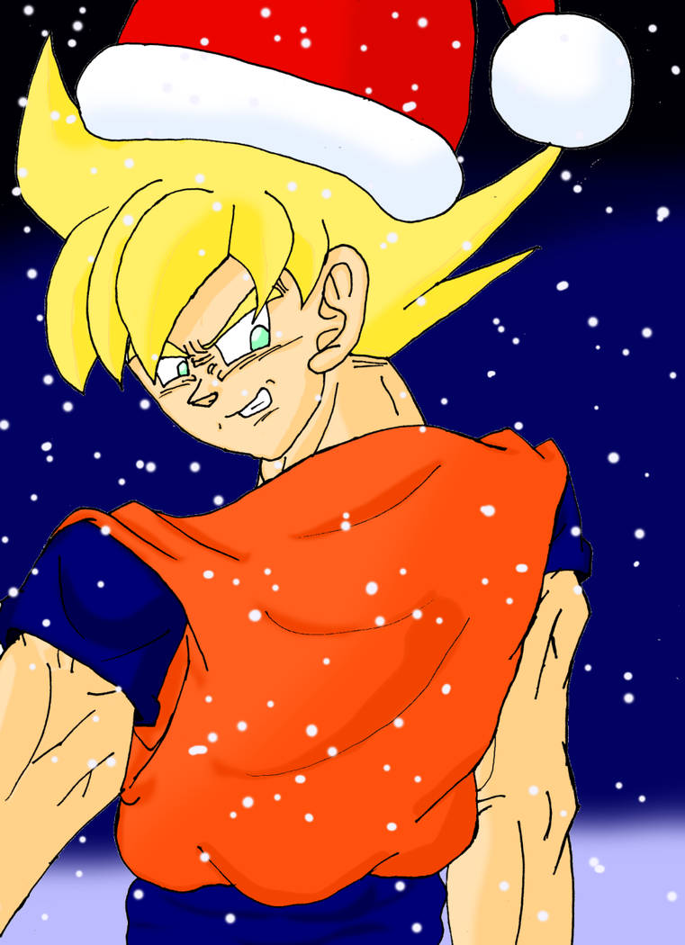 Goku in the Snow by sonigoku on DeviantArt