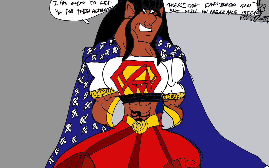 American Woman The Ultimate New Superhero Tied Up By Willathemighty314