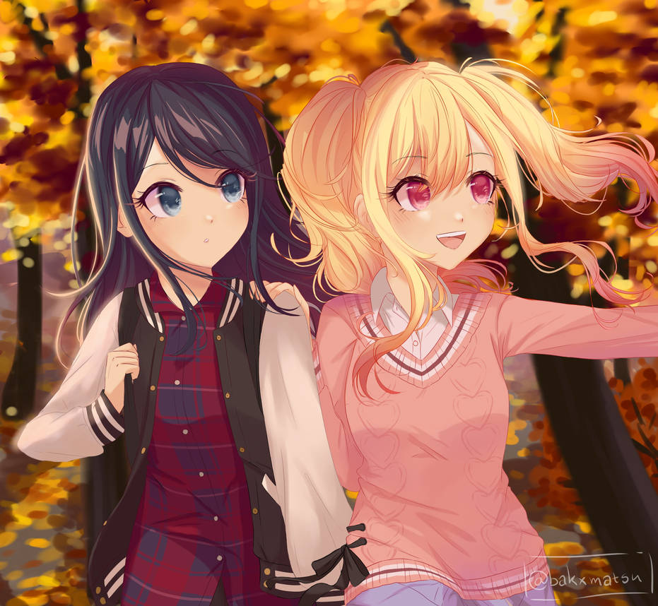 Ichika And Saki Fanart By Bakxmatsu On Deviantart