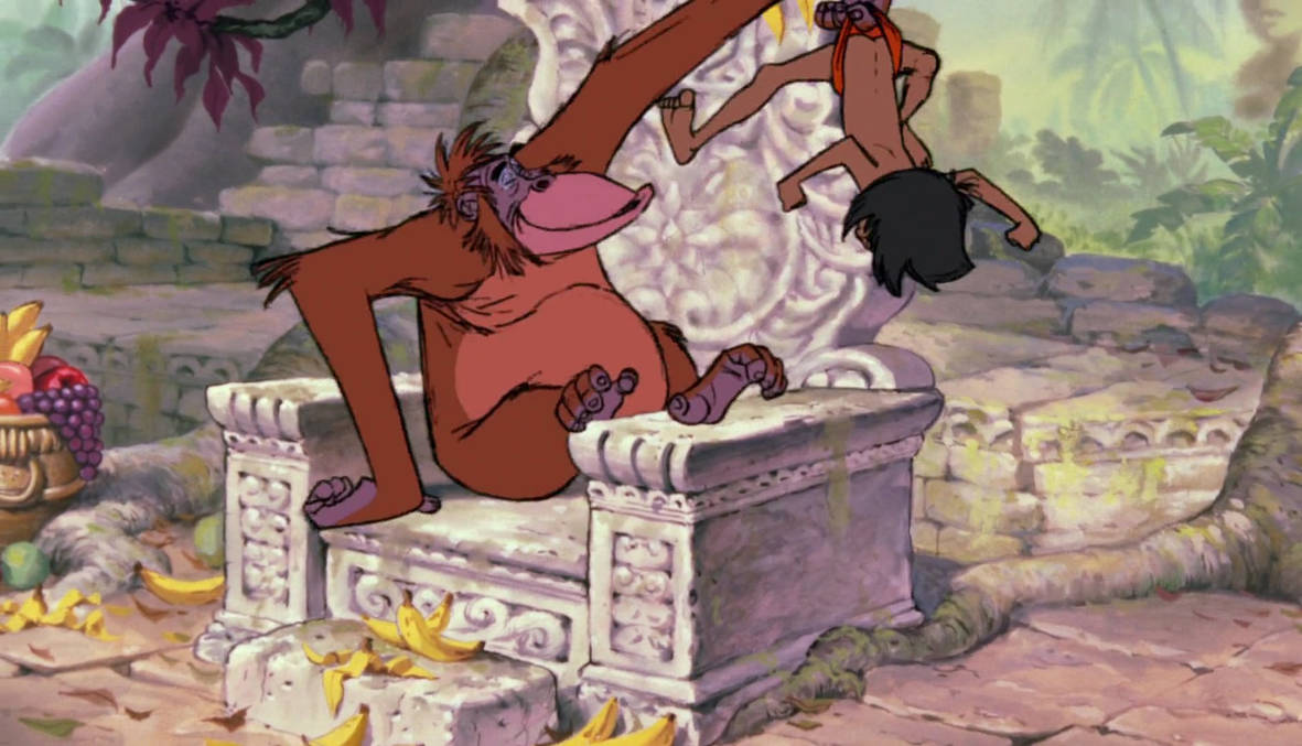 Louie Grabs Mowgli 15 By Littlered11 On Deviantart