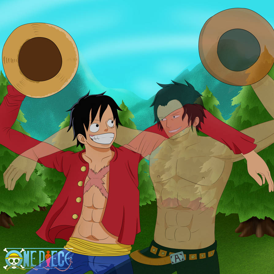 Luffy And Ace By Gerassmc On Deviantart