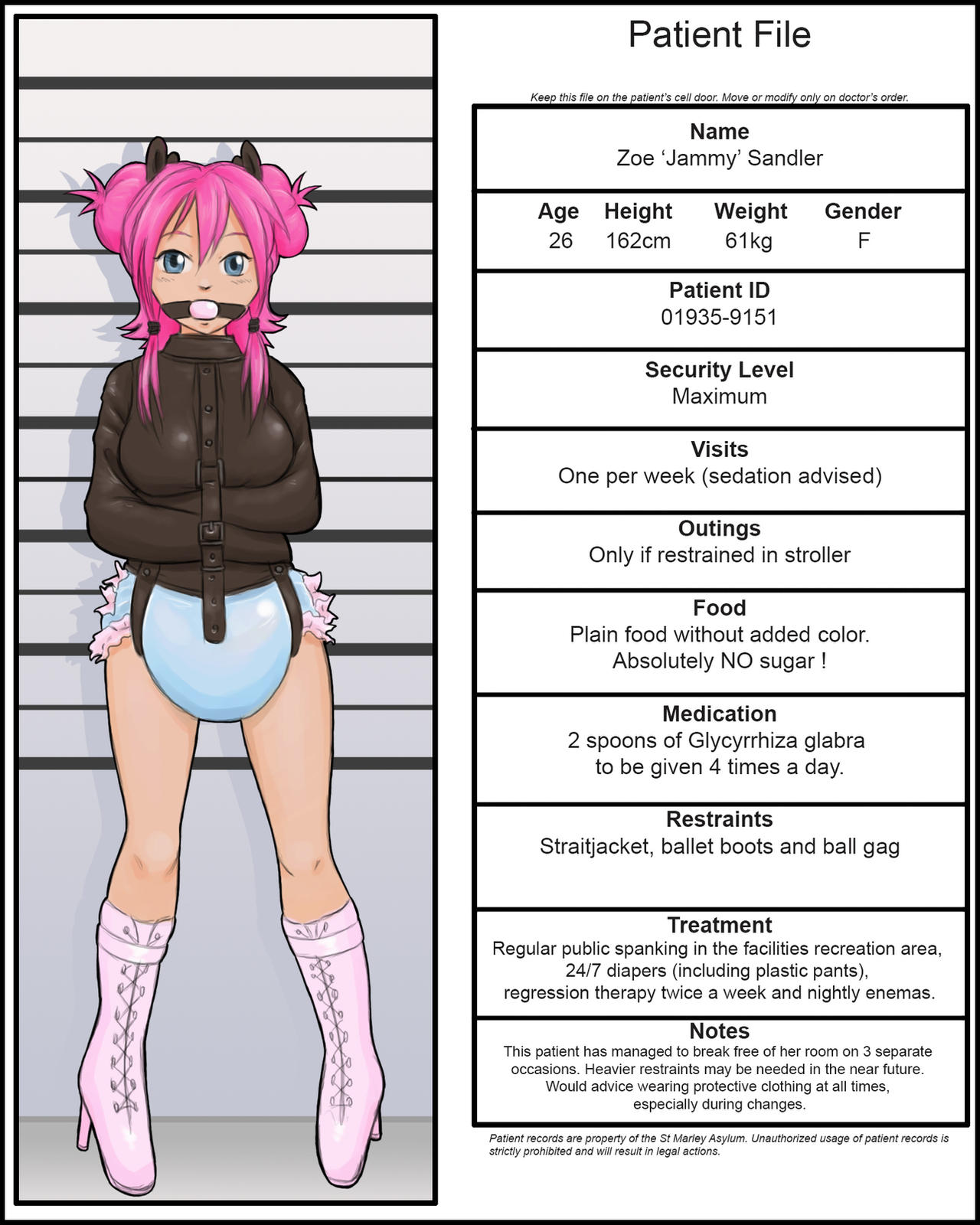 Jammys Patient File By The Padded Room On Deviantart