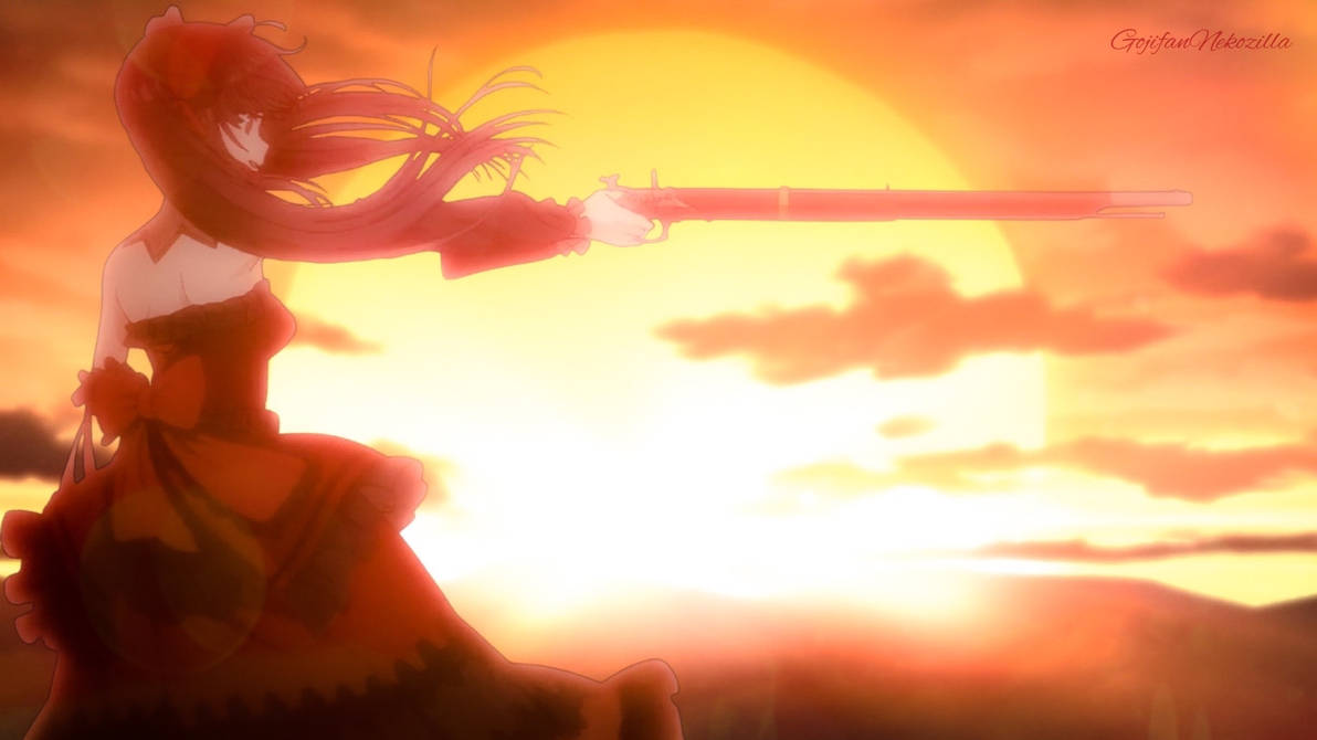 Kurumi In Front Of The Sun Wallpaper By Gojifannekozilla On Deviantart
