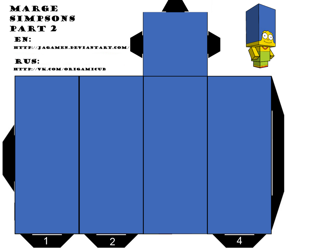 Marge Simpsons Part 2 Cubeecraft By Jagamen On Deviantart
