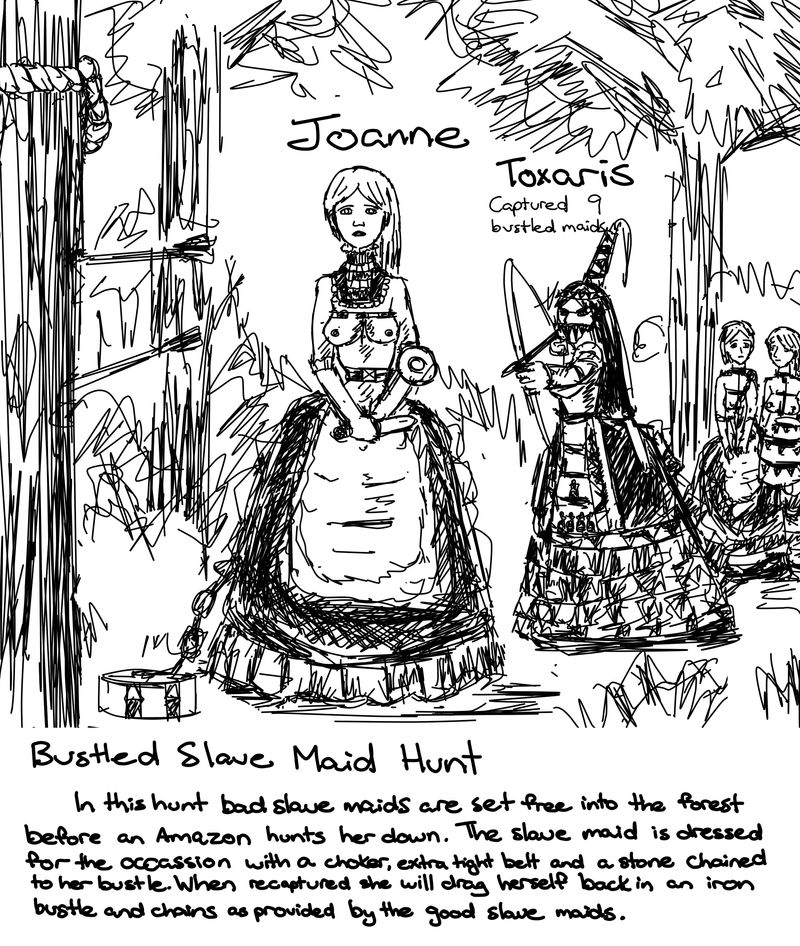 Bustled Slave Maid Hunt Joanne By Bustlebondage On Deviantart