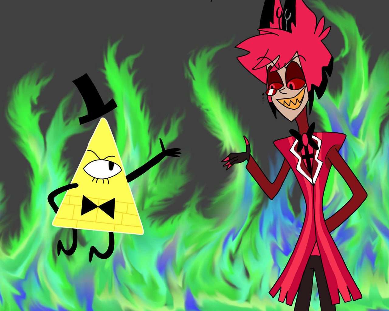 Bill Cipher And Alastor By Mlp Vs Capcom On Deviantart