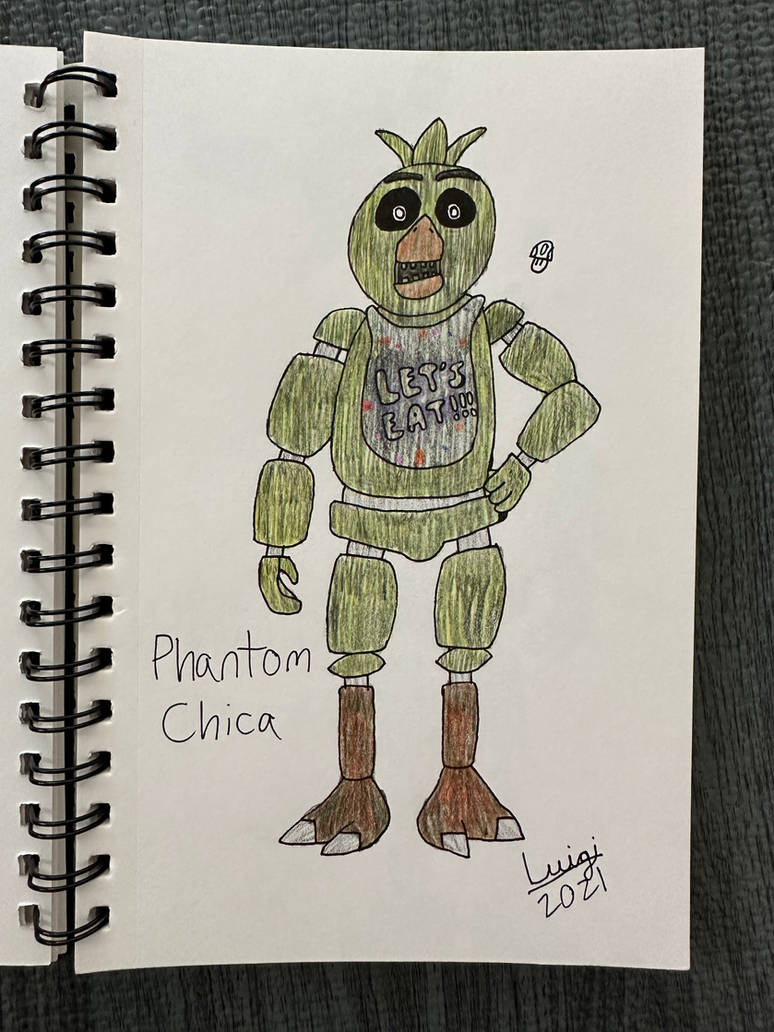 Phantom Chica Fanart By Luigi33330 On Deviantart