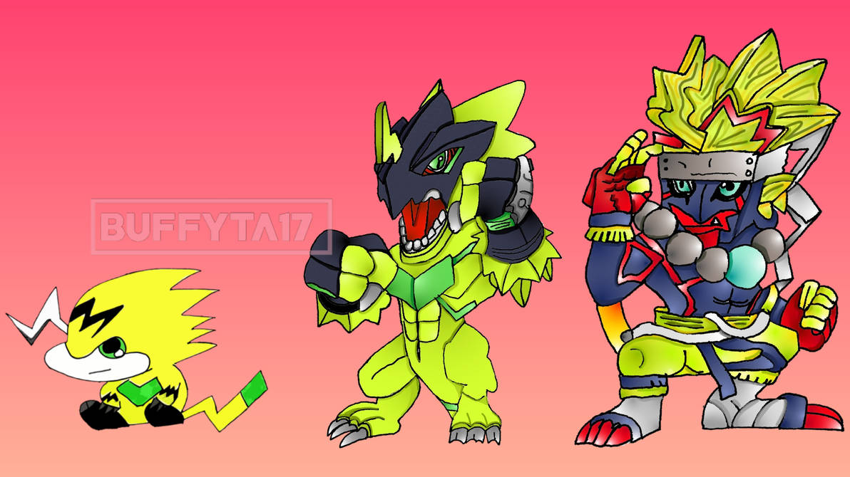 Pulsemon Bulkmon Boutmon By Buffyta17 On Deviantart