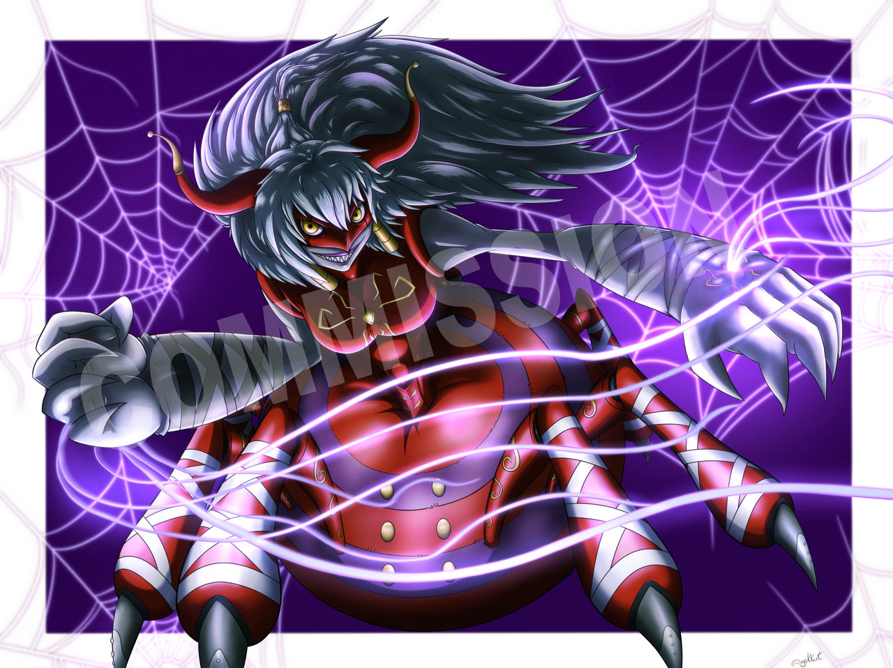Commission Of Archnemon Arukenimon By Gekkart On Deviantart