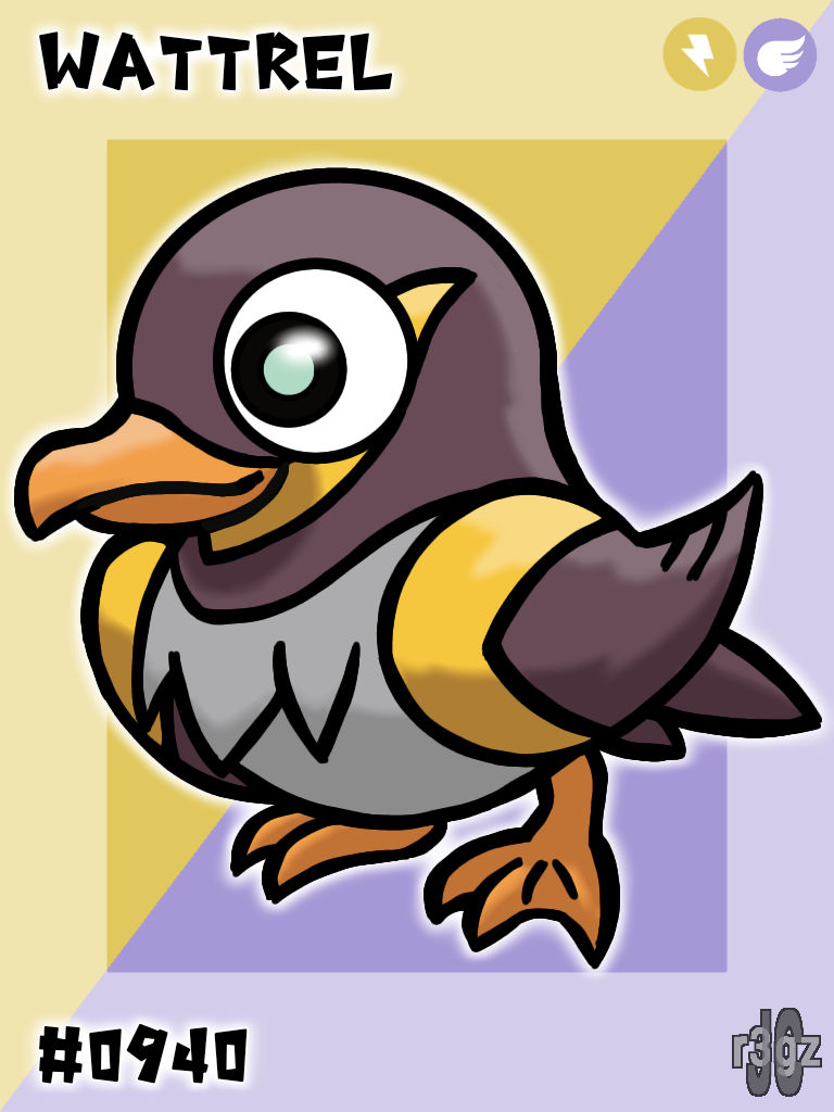 0940 Wattrel Shiny By Jcr3gz On Deviantart
