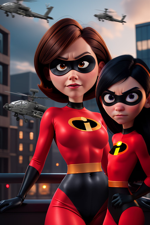 Helen And Violet Parr The Incredibles By Rafai33 On Deviantart
