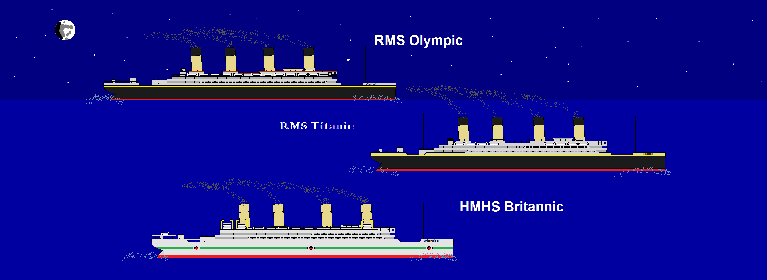 RMS Olympic RMS Titanic HMHS Britannic by egeugiu on DeviantArt RMS Olympic RMS Titanic HMHS Britannic by egeugiu on DeviantArt