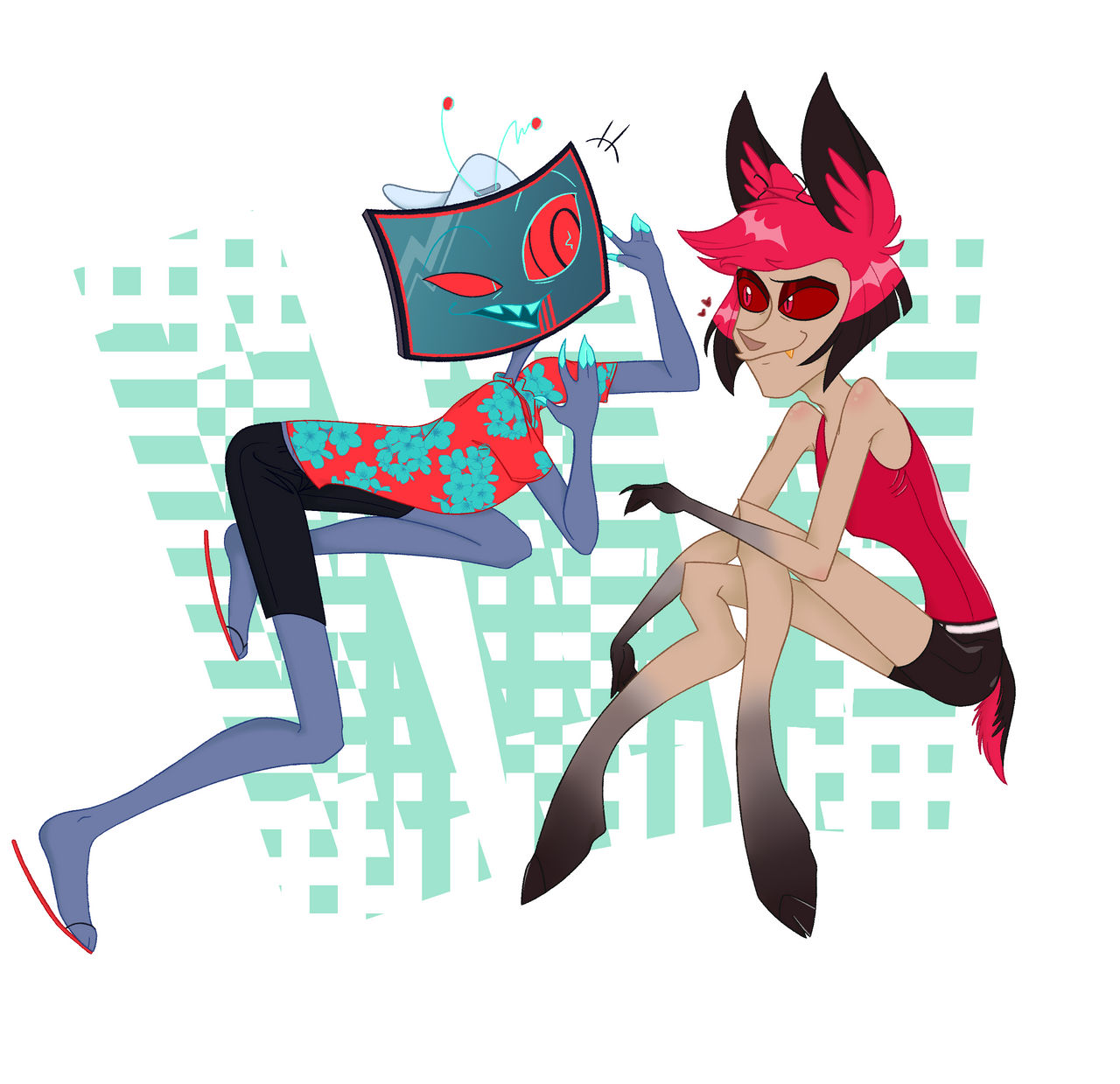 Summer Vox And Alastor By Randomhamster33 On Deviantart