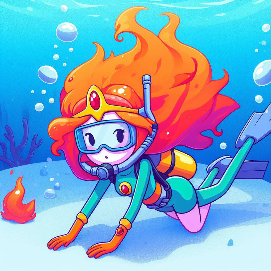 Flame Princess Scuba Diving By Bludinimax On Deviantart
