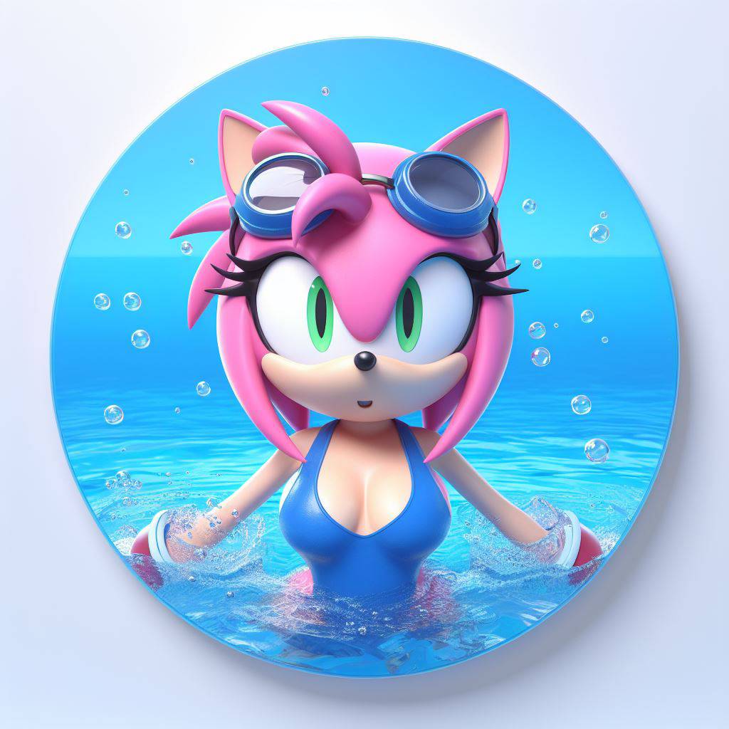 Amy Rose Swimsuit Diving 2 By Bludinimax On Deviantart