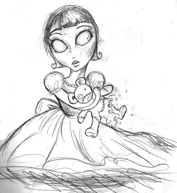 Poor teddy bear by LunalottiRay on DeviantArt