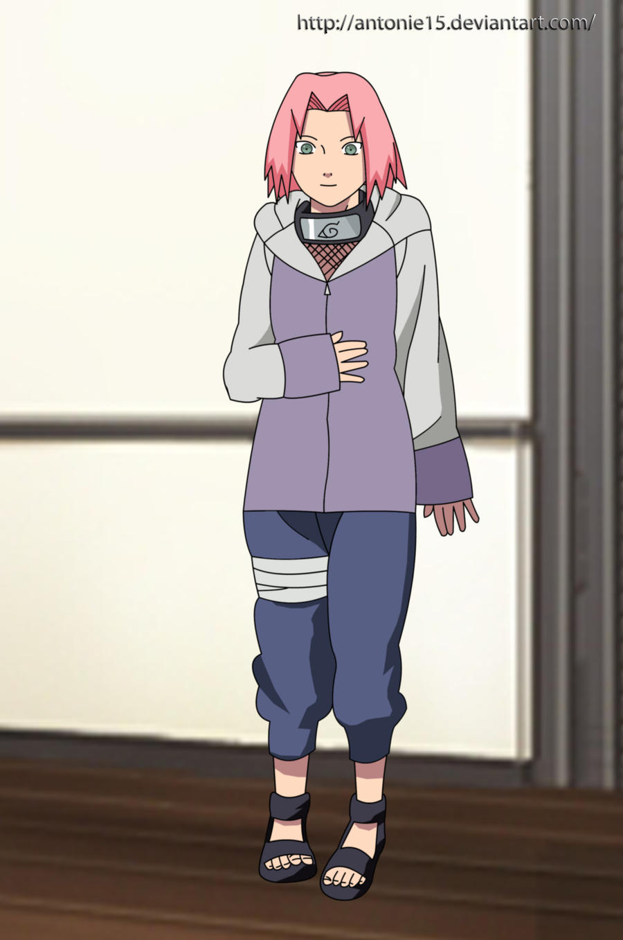 Sakura In Hinatas Clothes By Antonie15 On Deviantart