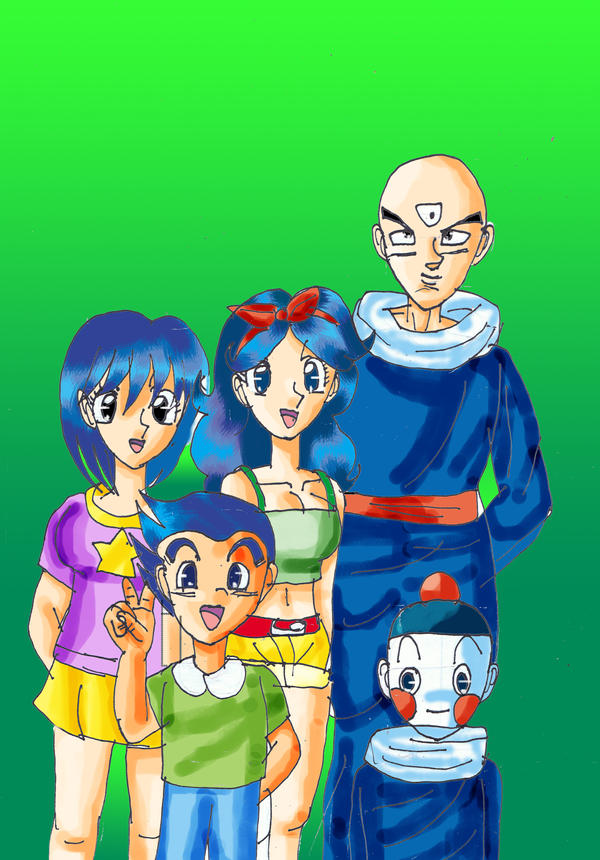 Tien and Launch's family by YamchaFan91 on DeviantArt