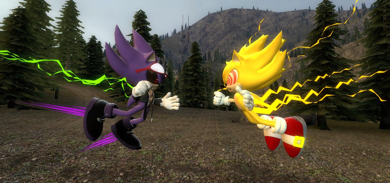 Super Scourge Vs Fleetway Super Sonic By Ferisaac03 On Deviantart