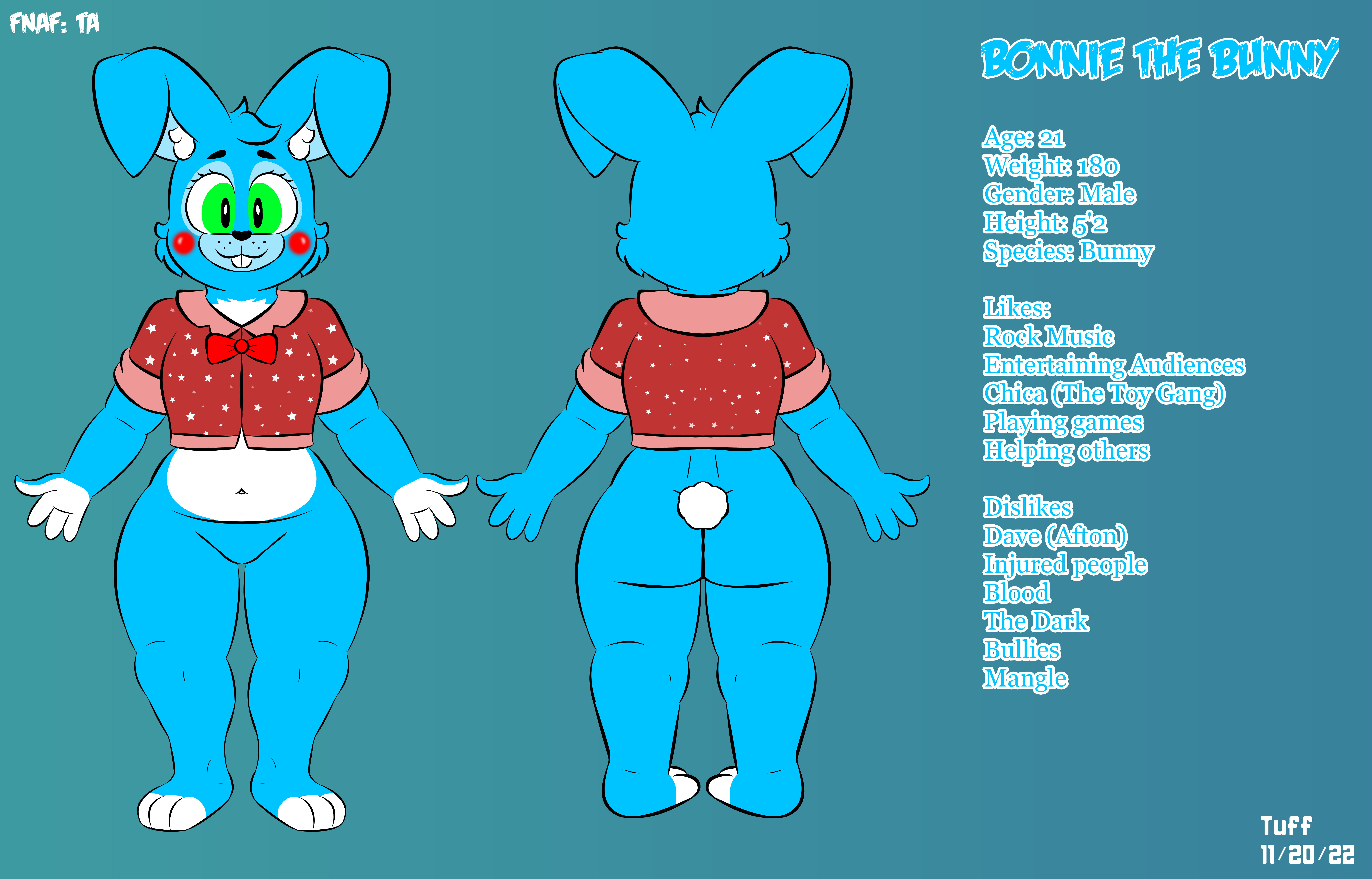 Bonnie The Bunny Fnaf Ta By Tuffthecat On Deviantart