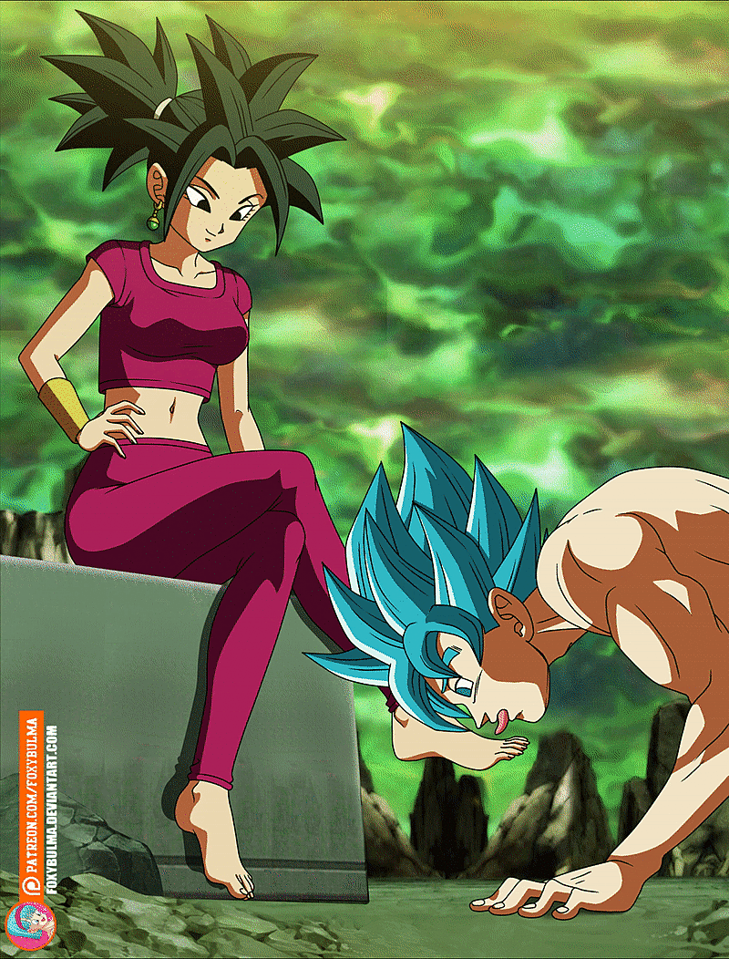 Goku Worshipping Keflas Feet Animation By Foxybulma On Deviantart
