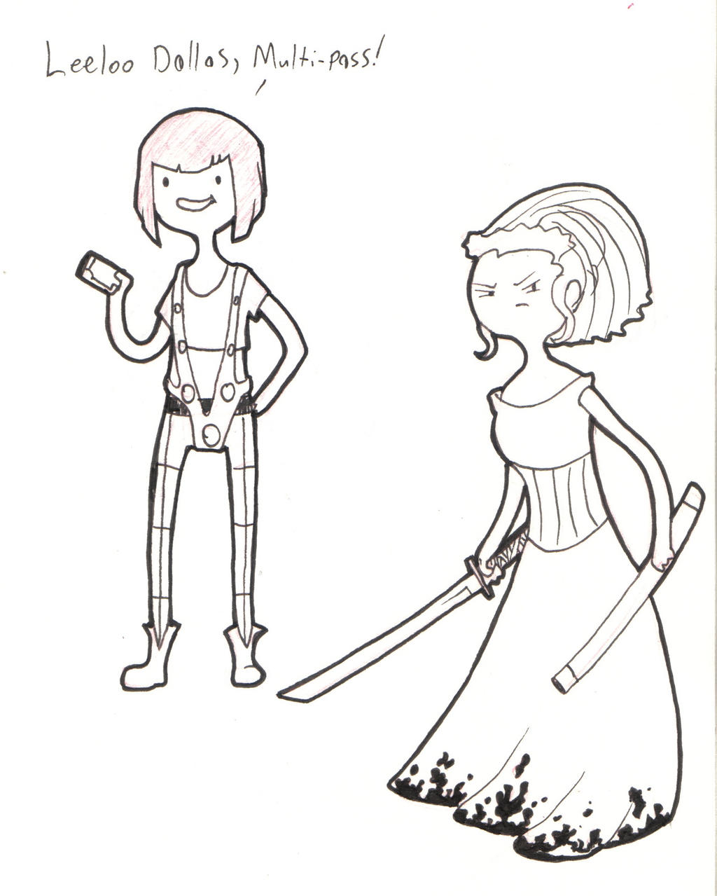 Leeloo And The Bride By Inferno Bot On Deviantart