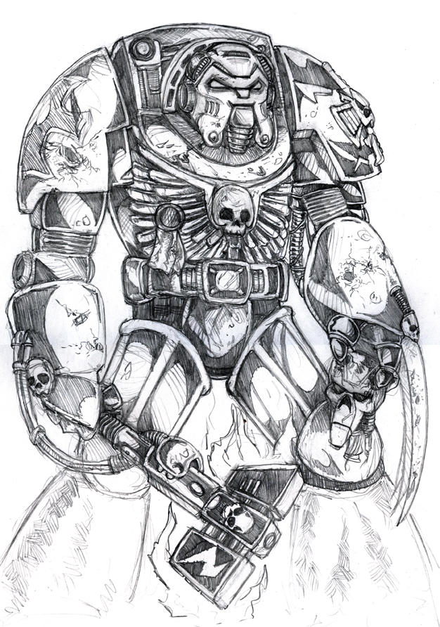 Warhammer 40k Terminator by old-stone-road on DeviantArt