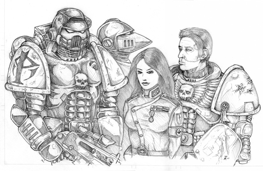 Warhammer 40k space marines by old-stone-road on DeviantArt