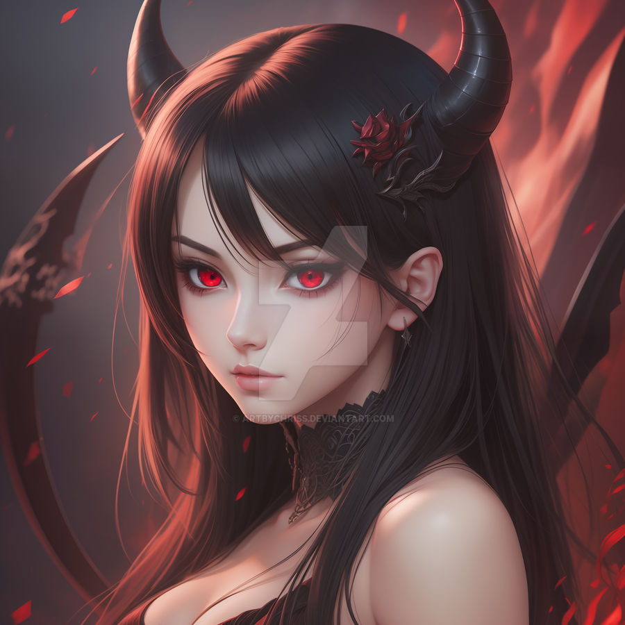 Cute Demon Girl Cartoon Characters By Artbychriss On Deviantart
