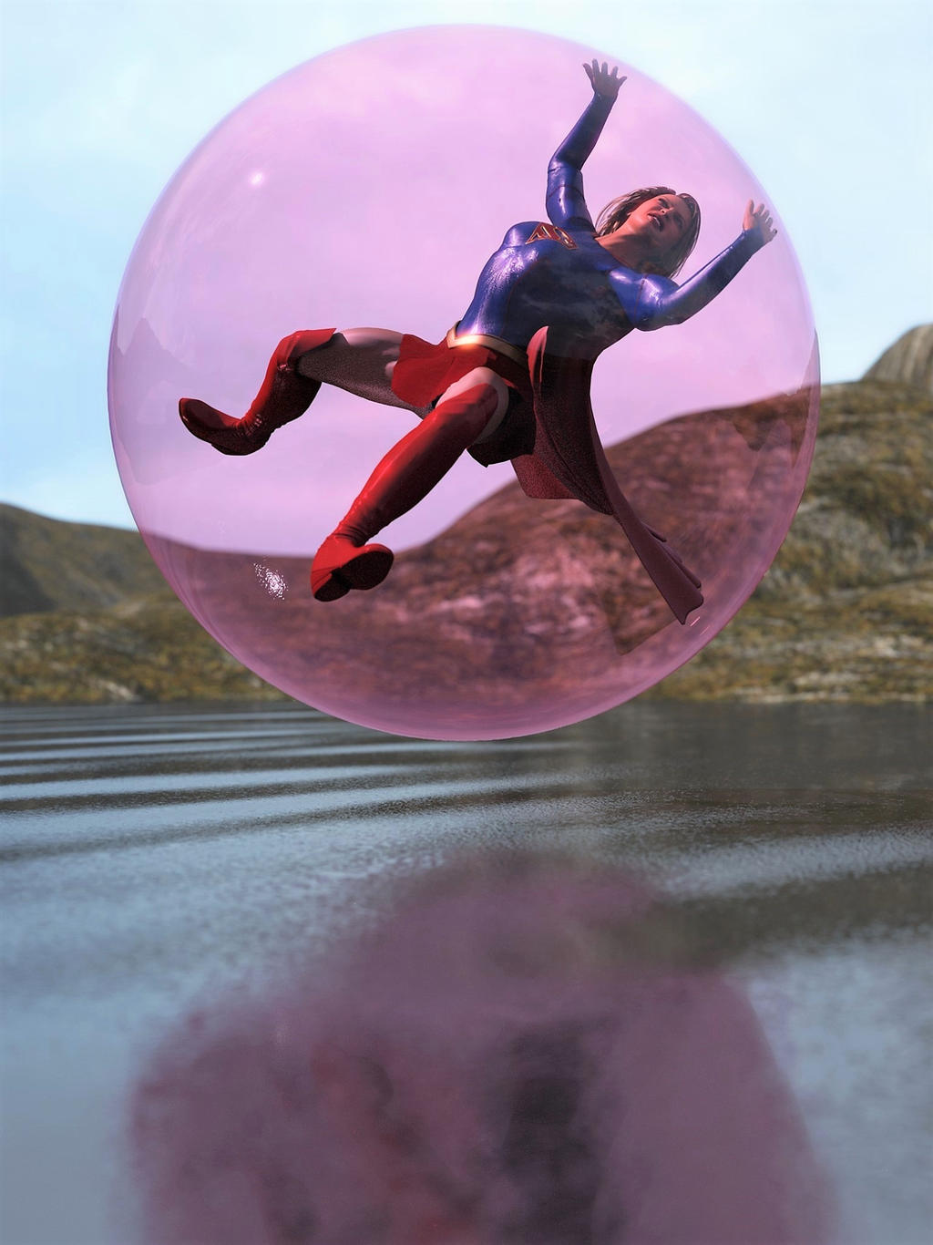 Supergirl Trapped Inside A Floating Bubble By DahriAlGhul On DeviantArt supergirl-trapped-inside-a-floating-bubble-by-dahrialghul-on-deviantart