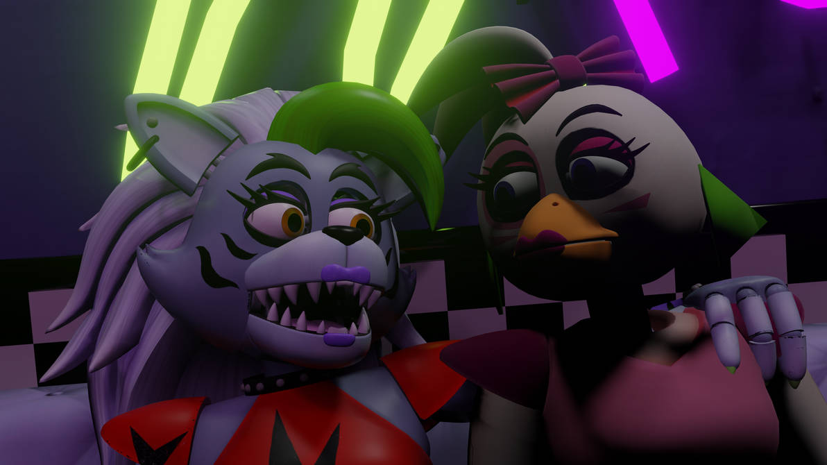Blenderfnaf Roxanne Wolf X Glamrock Chica By Fredstera On Deviantart