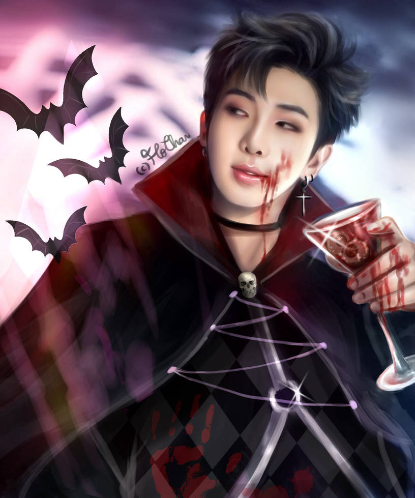 Kim Namjoon Vampire By Rikka Yandereki On Deviantart