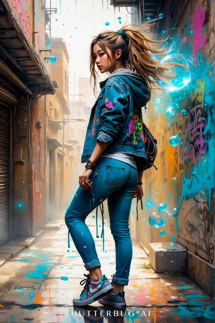 Graffiti Girl Vii By Shutterbugdreaming On Deviantart
