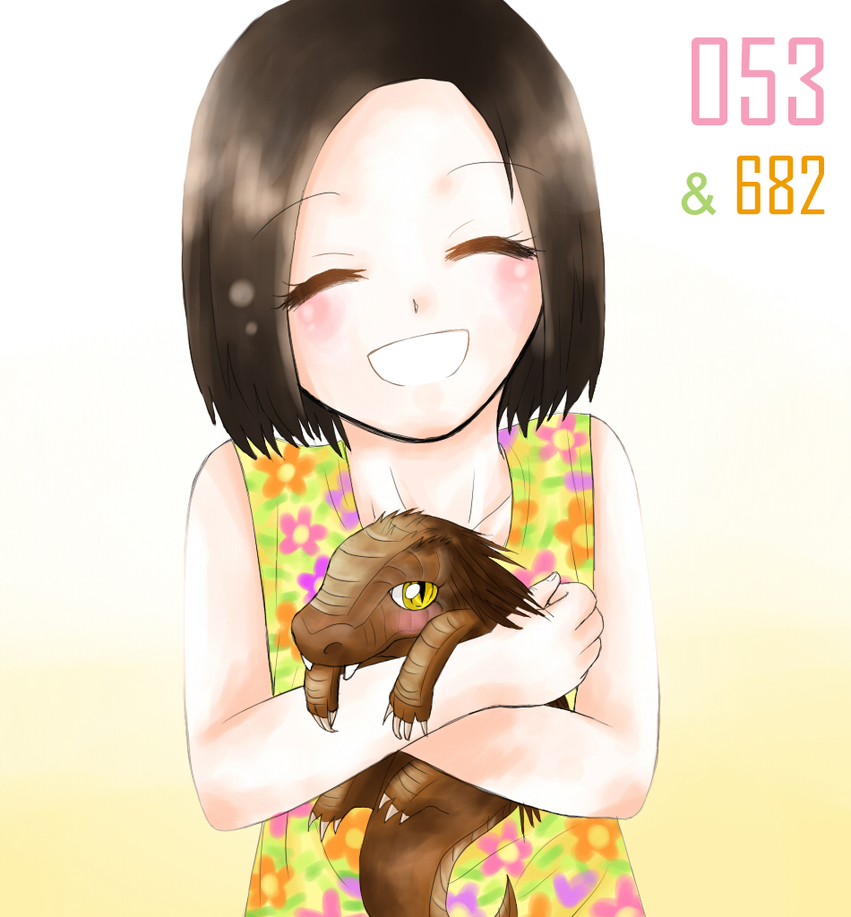 Scp 053 And Little Scp 682 By Frozenjoker On Deviantart