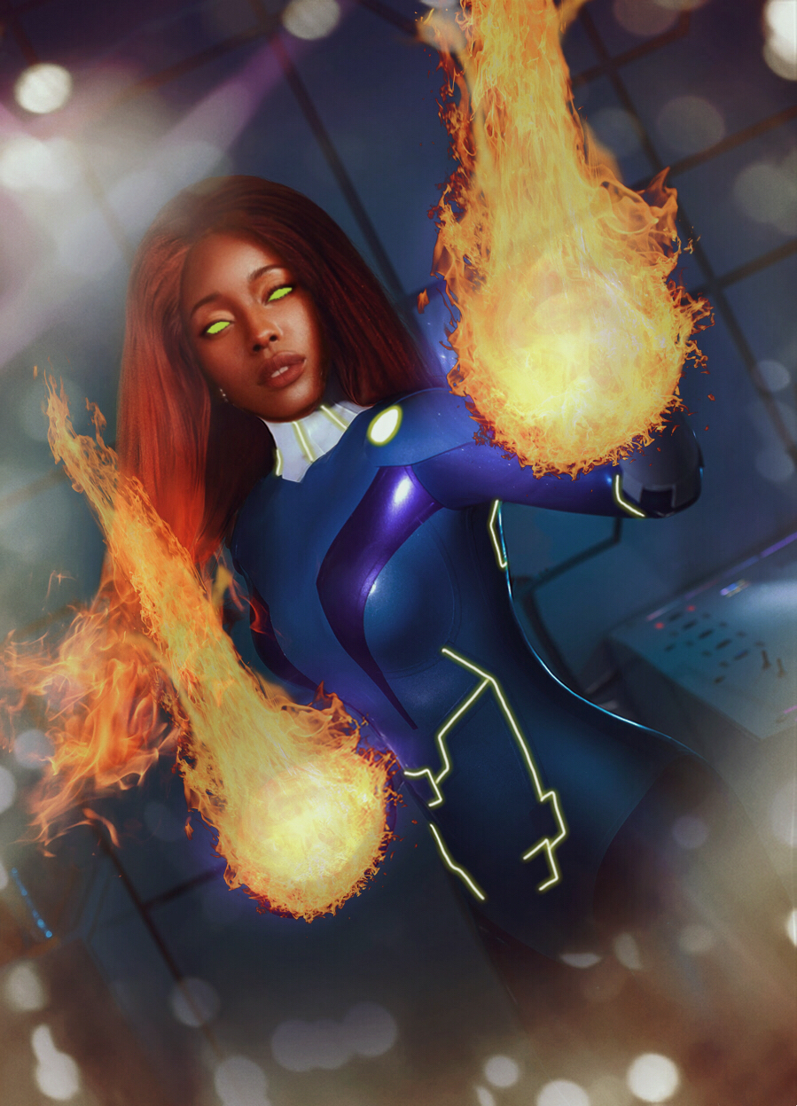 Anna Diop As Starfire By Hemely12 On Deviantart