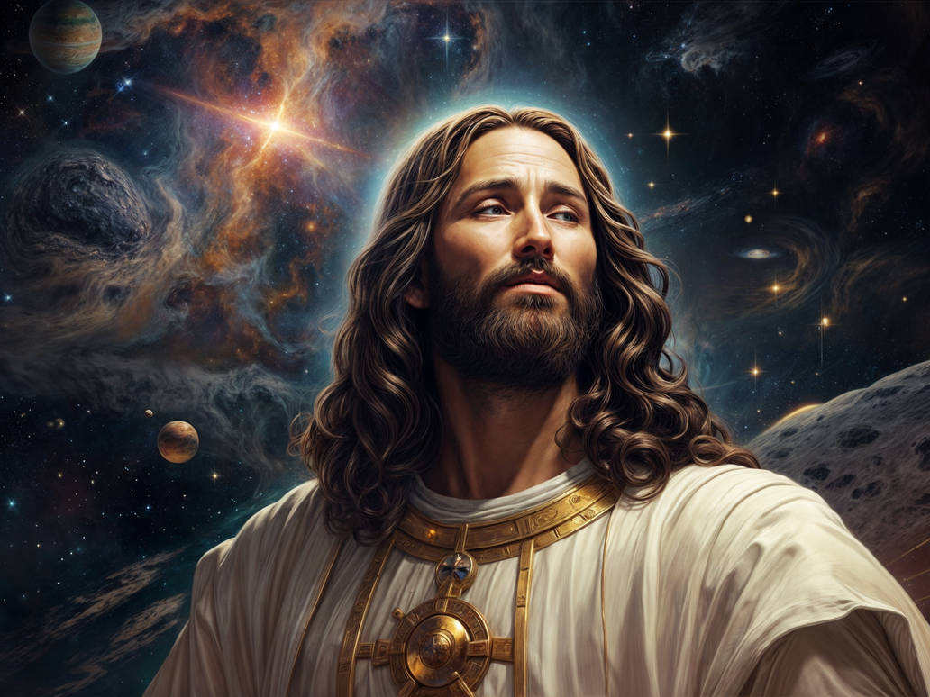 Beautiful Space Jesus By Graveyardstew On Deviantart