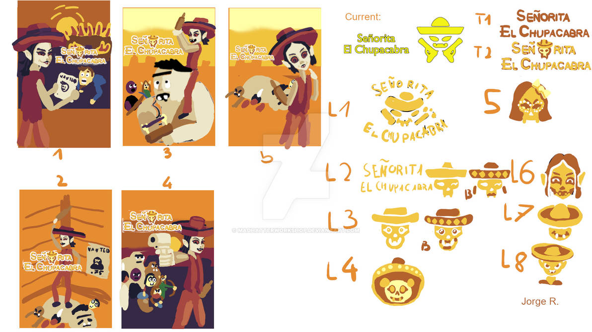 Senorita El Chupacabra: Logo an Cover concept by MadHatterWorkshop on ... Senorita El Chupacabra: Logo an Cover concept by MadHatterWorkshop on ...