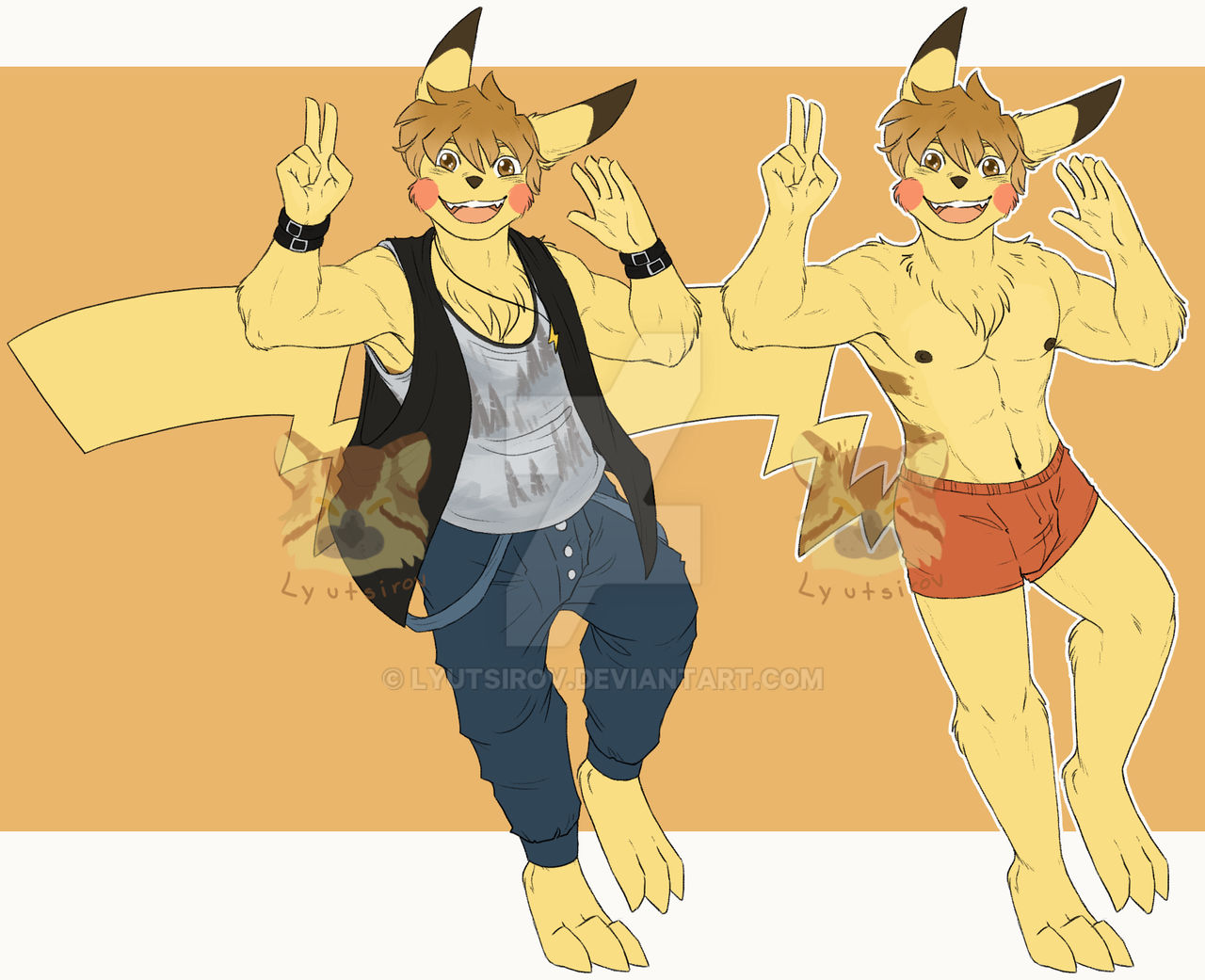 Adopt Anthro Pikachu Claimed By Lyutsirov On Deviantart