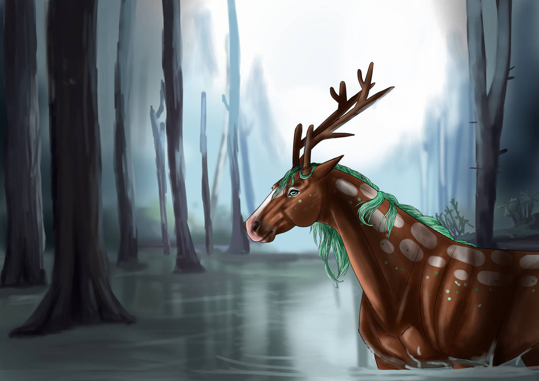 Deer Gorl By Skyedapie On Deviantart