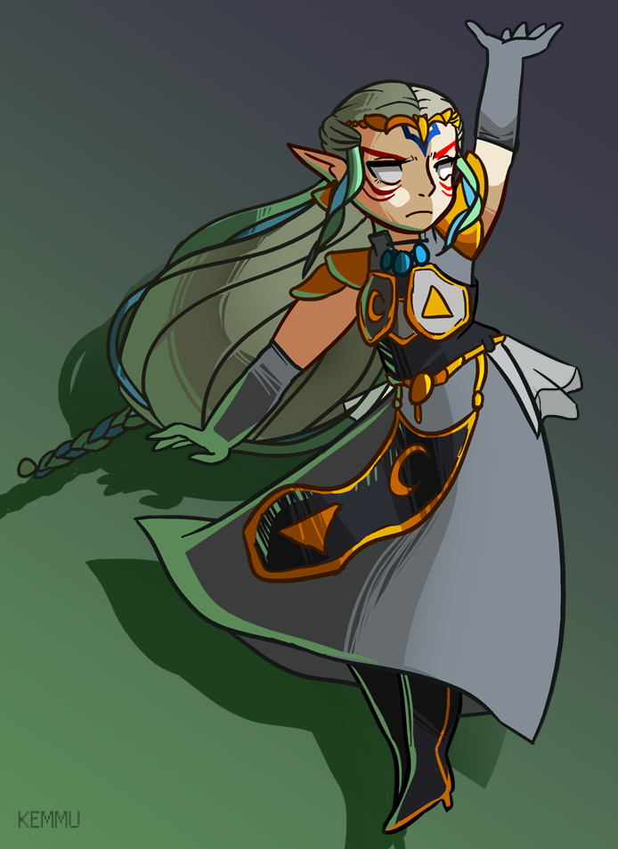 Fierce Deity Zelda By Kemmu On Deviantart
