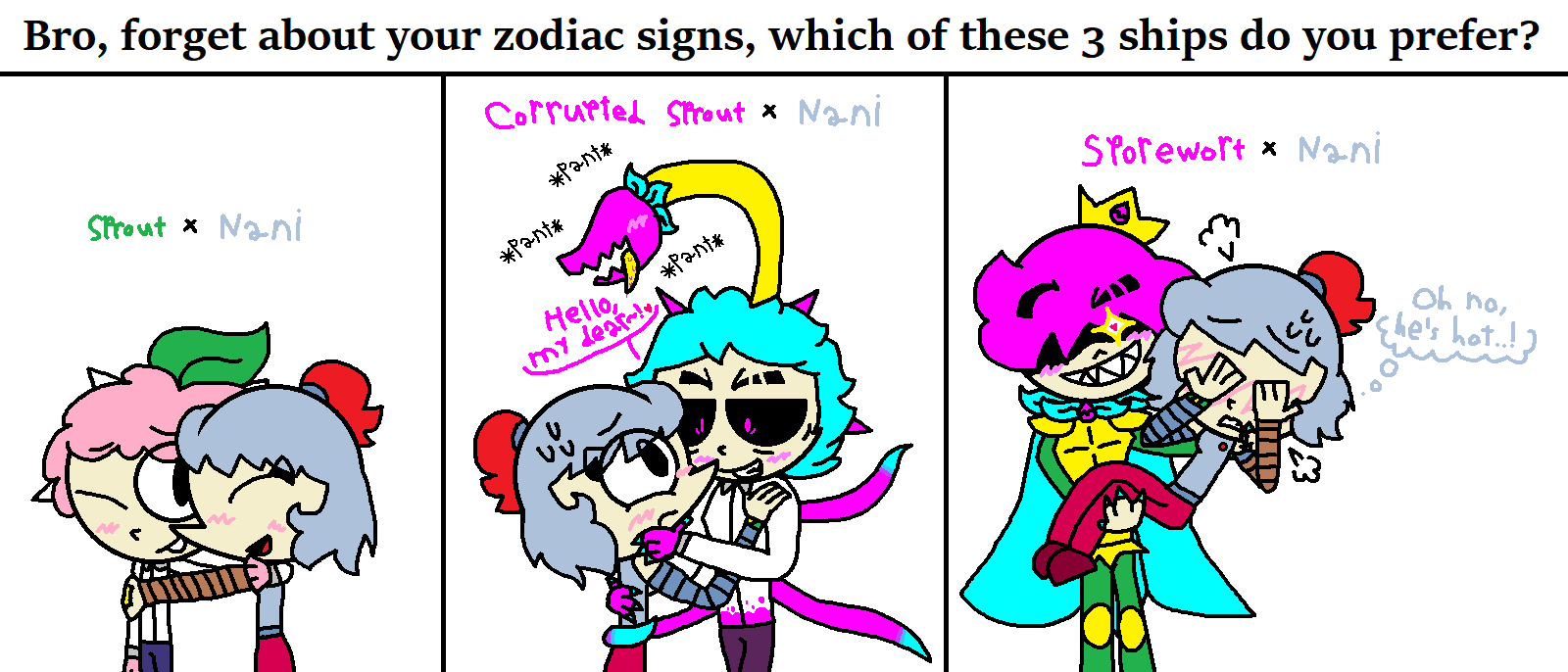 Sprout X Nani Type Ships Brainrot By Awesomegurl3 On Deviantart