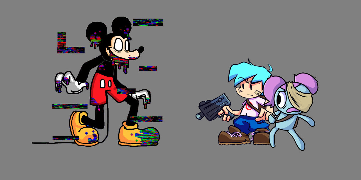 Corrupted Mickey Mouse with BF and Pibby in FNF by Pokendereltaun on ... Corrupted Mickey Mouse with BF and Pibby in FNF by Pokendereltaun on ...