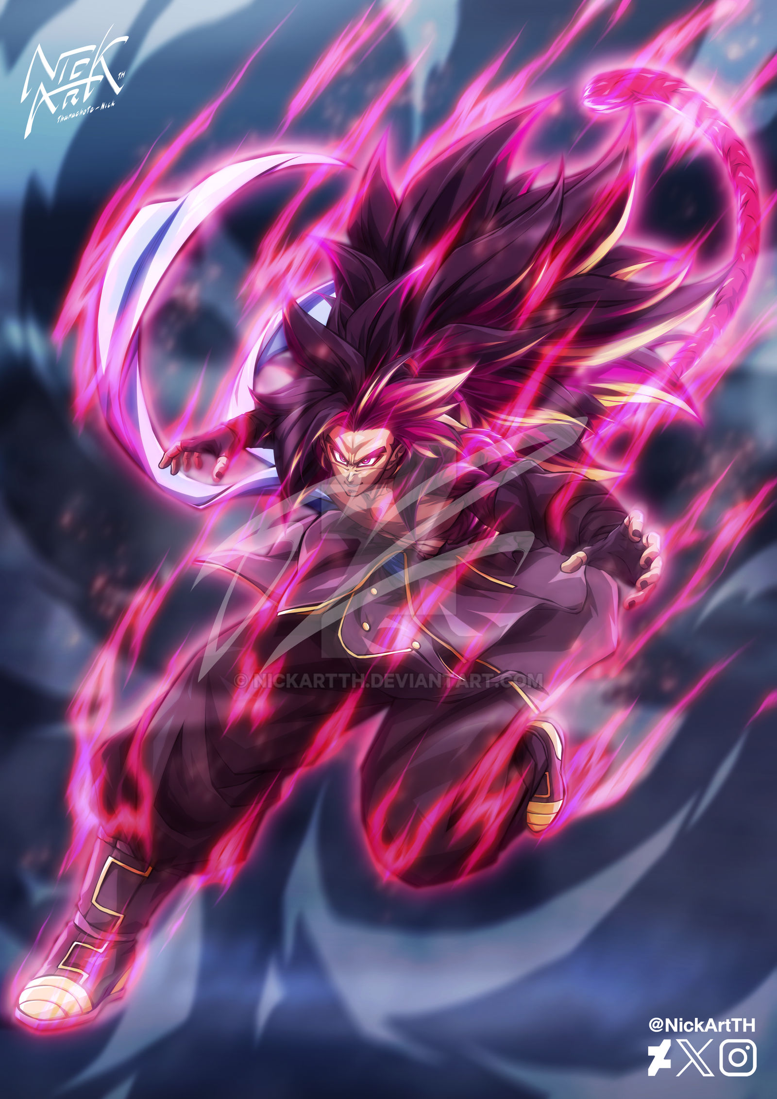 Oc Tasoi Ssj4 Burst Mode By Nickartth On Deviantart