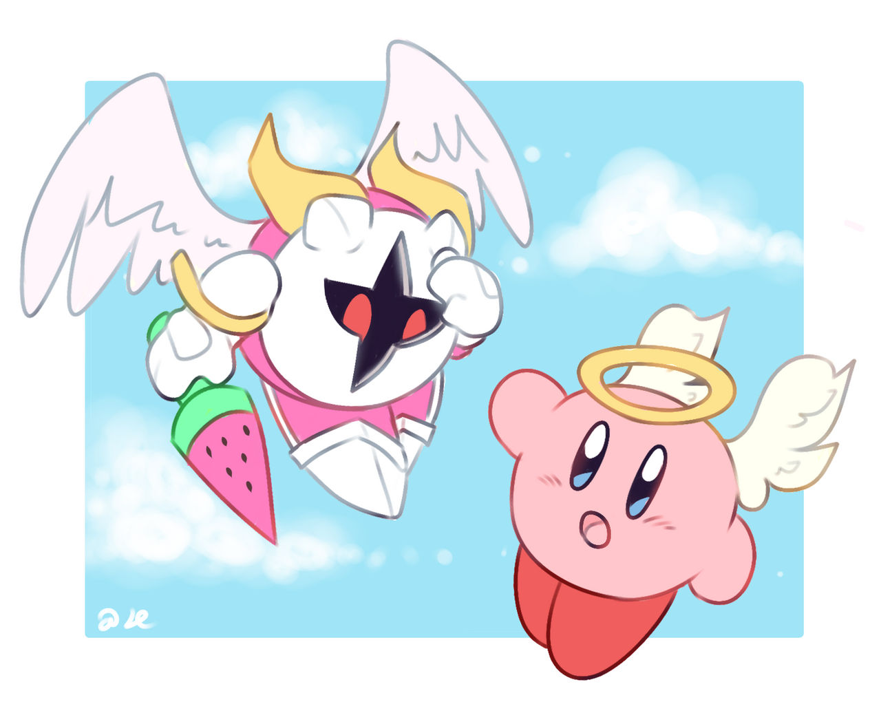 Galacta Knight And Kirby By Koku Draws On Deviantart