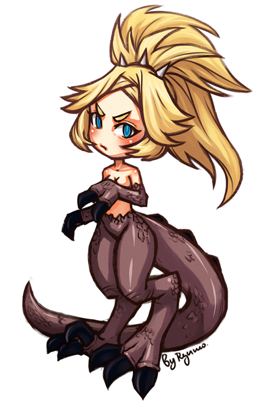 T Rex Girl Chibi By Ryumo On Deviantart