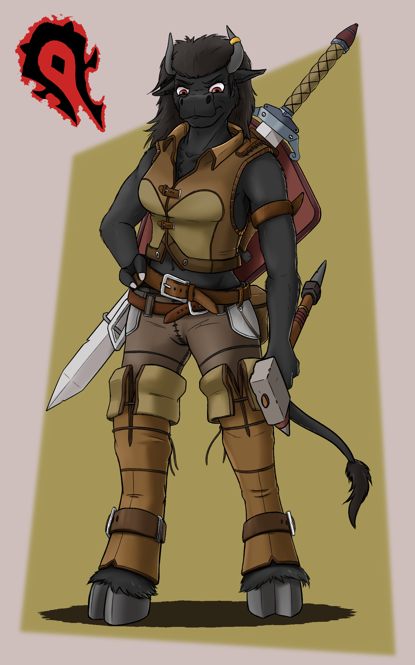 Tauren Warrior By Mrmcarthur On Deviantart